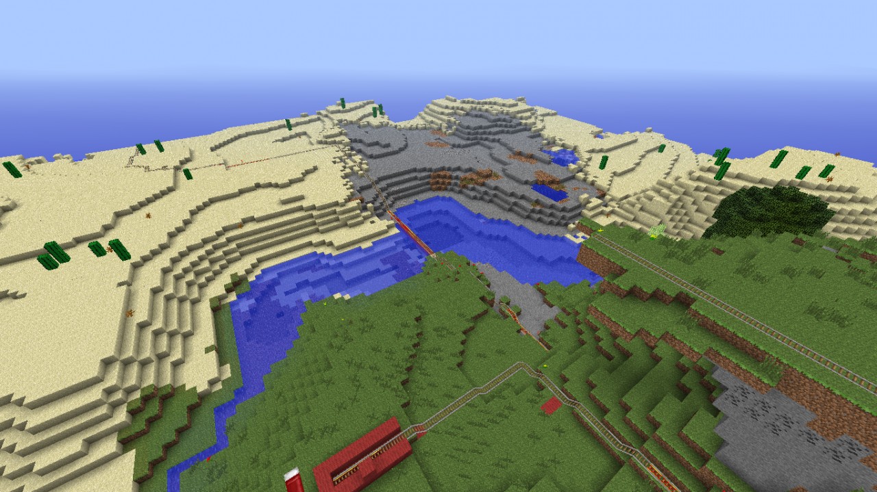 minecart ride Minecraft Map
