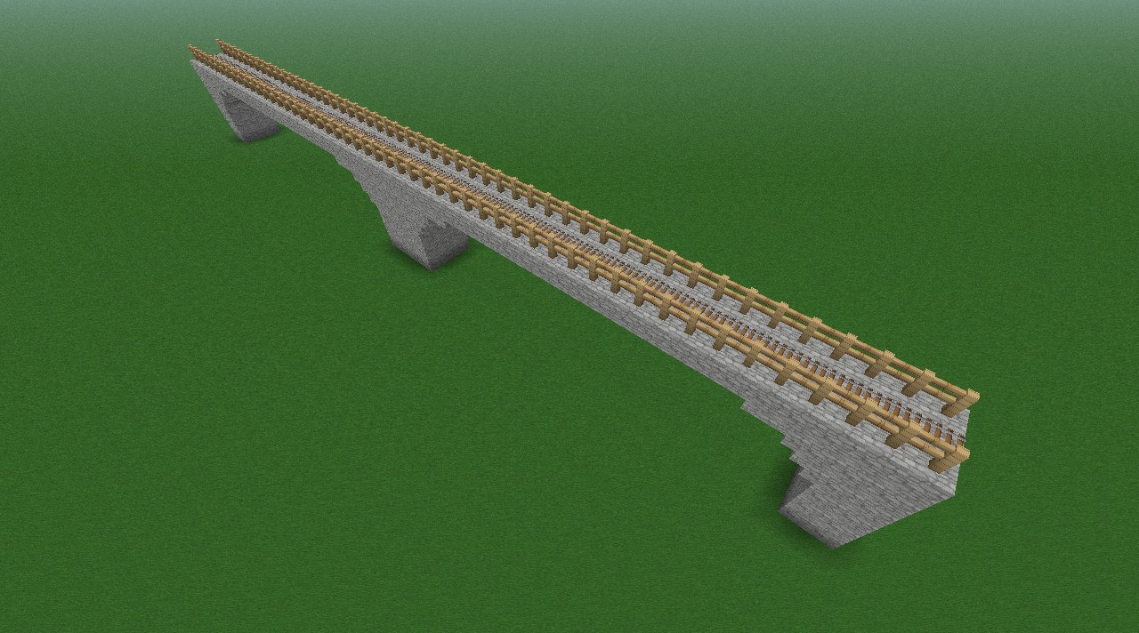 Rail Bridges And Stations Minecraft Map