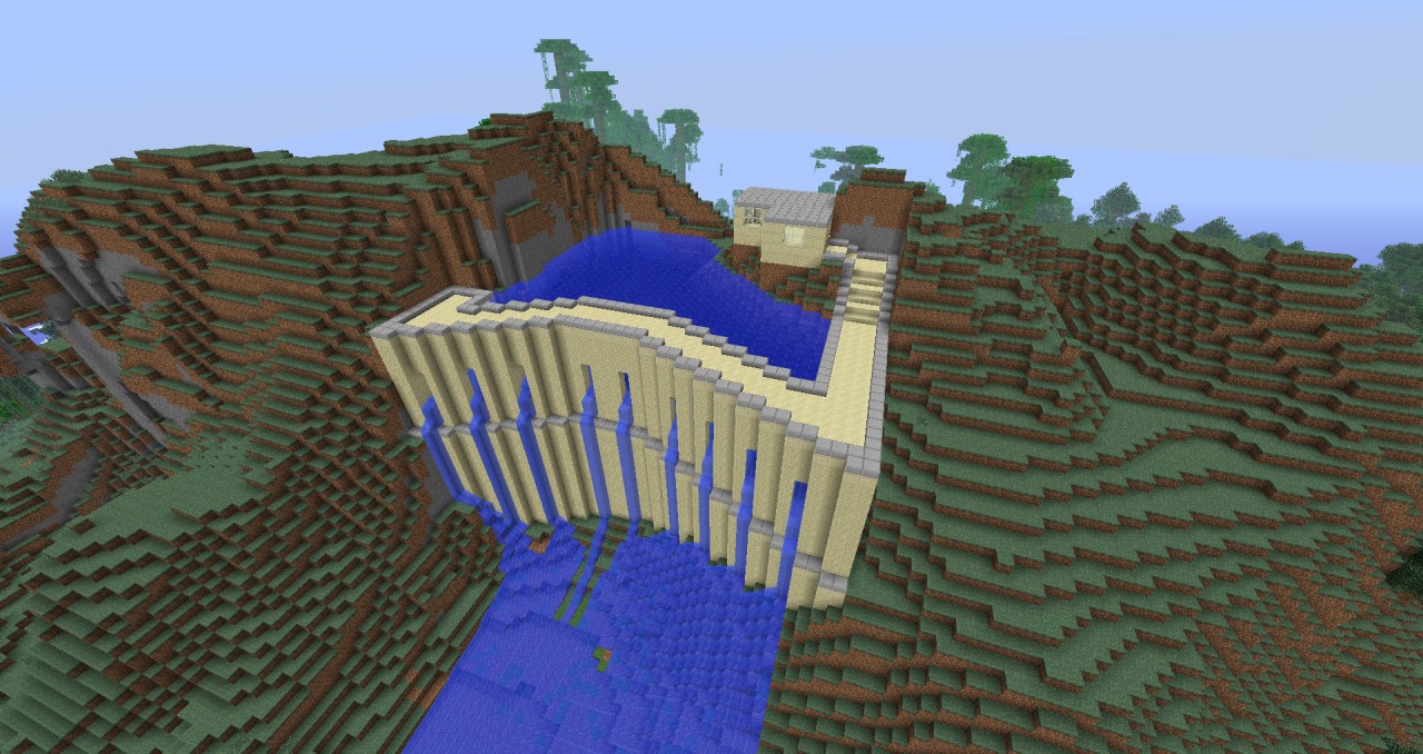 Sandstone Dam Minecraft Map