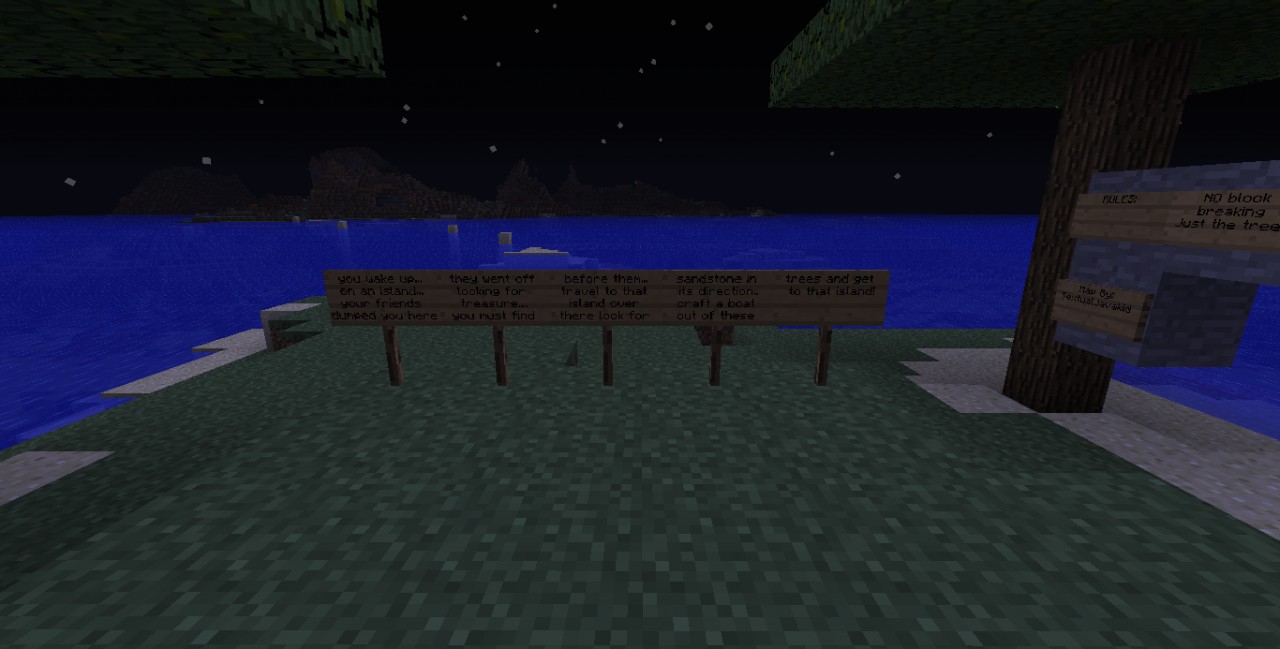 The Hunt For Treasure! Minecraft Map