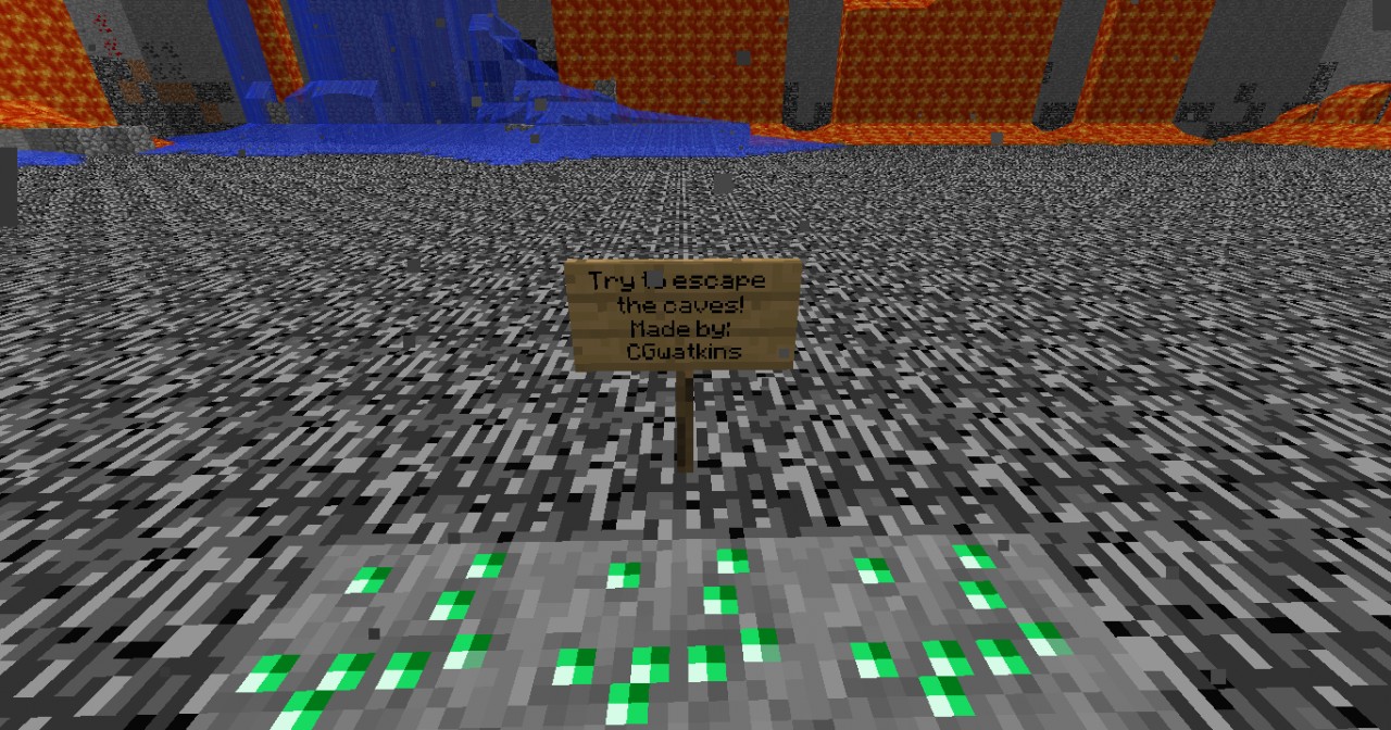 Escape the caves! Minecraft Map