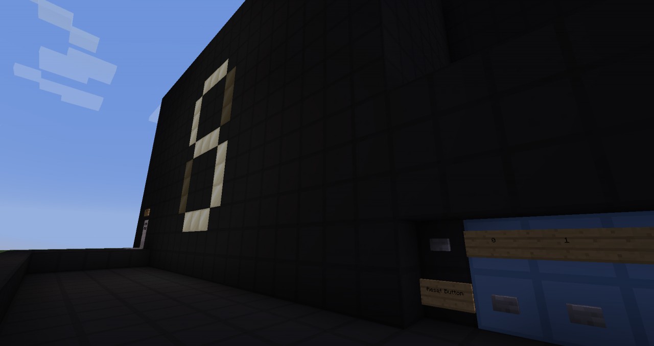 Seven Segments with RS Nor Latch Minecraft Map