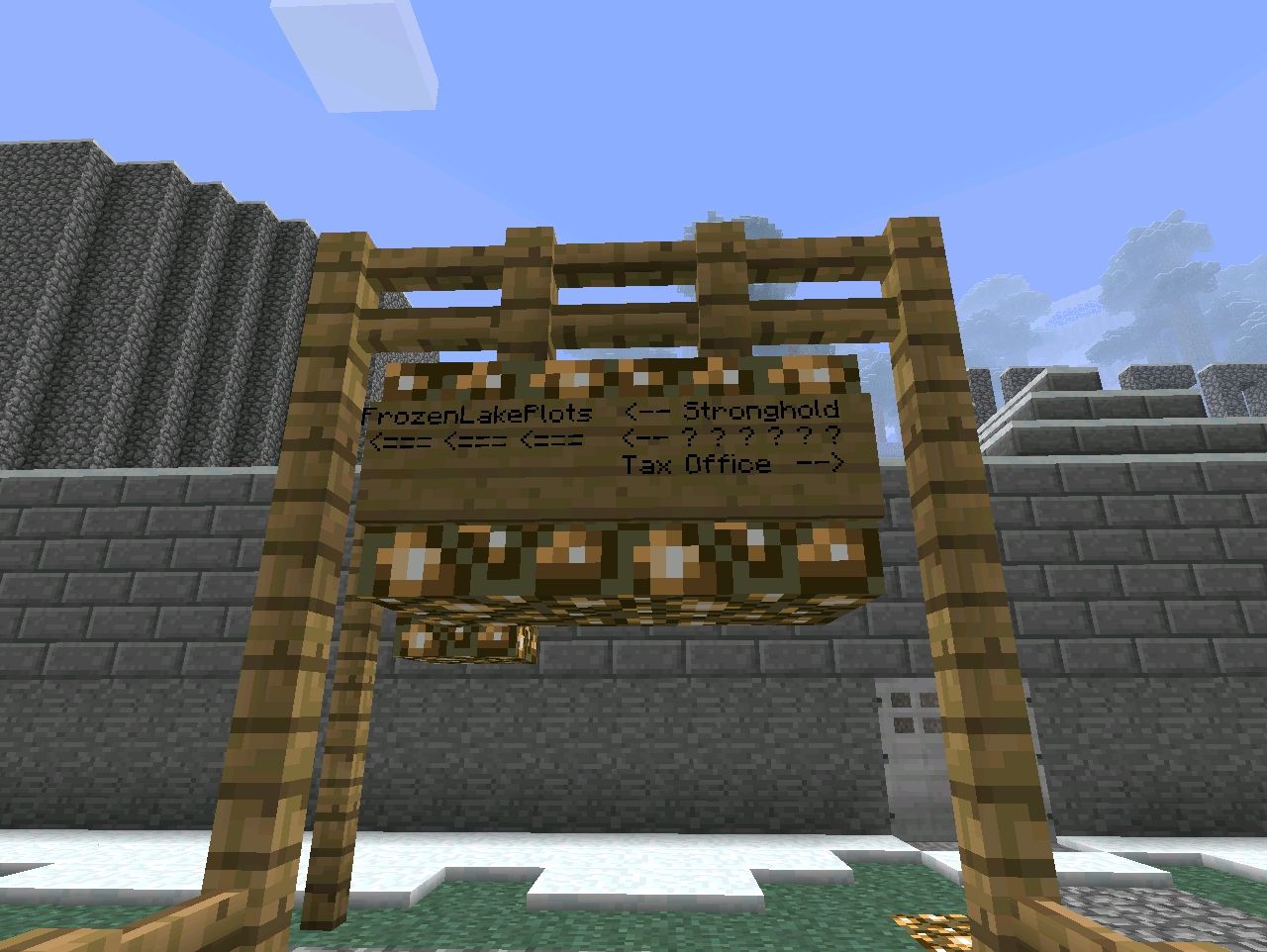 New spawn layout Minecraft Map