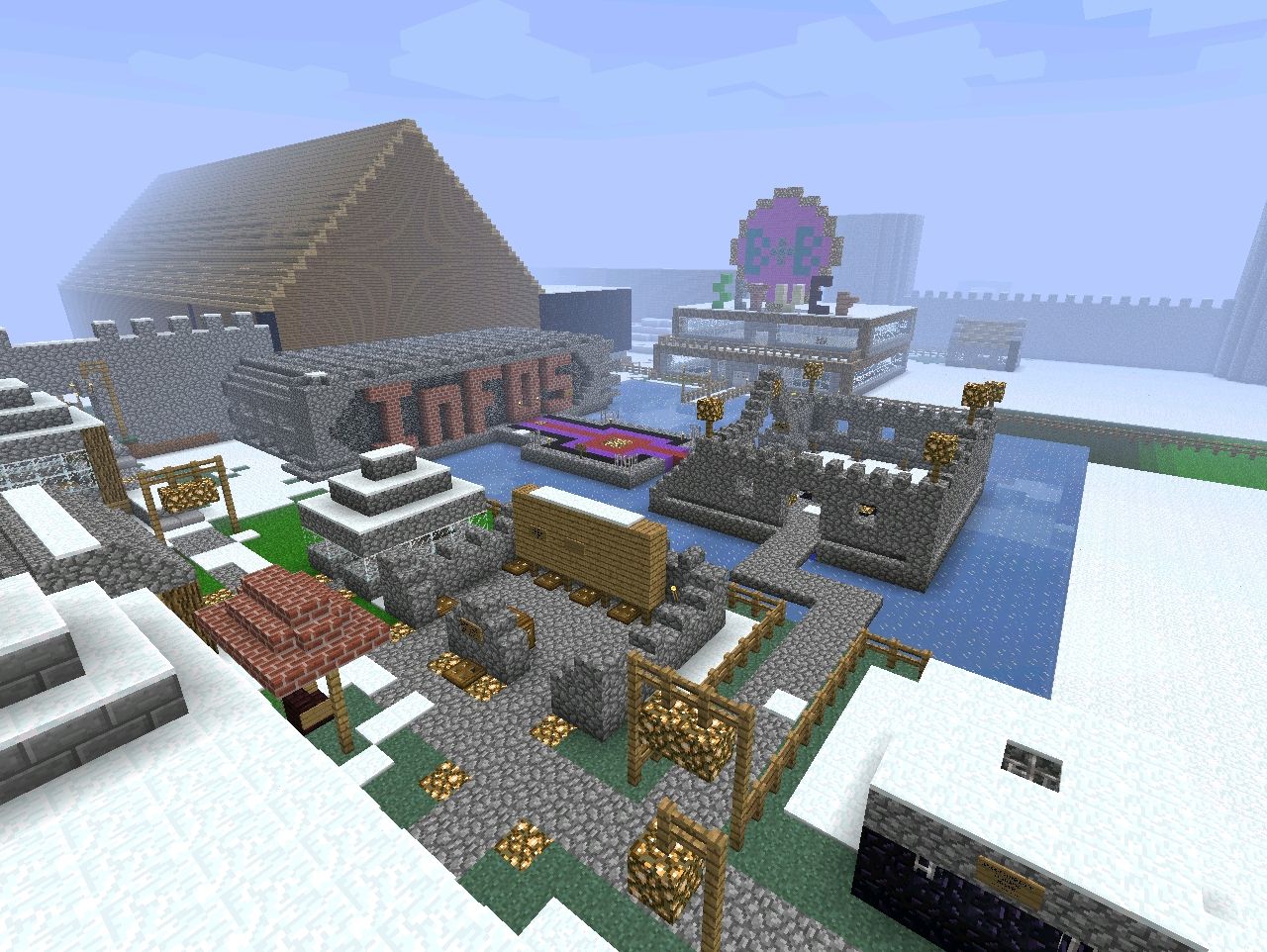 New spawn layout Minecraft Map