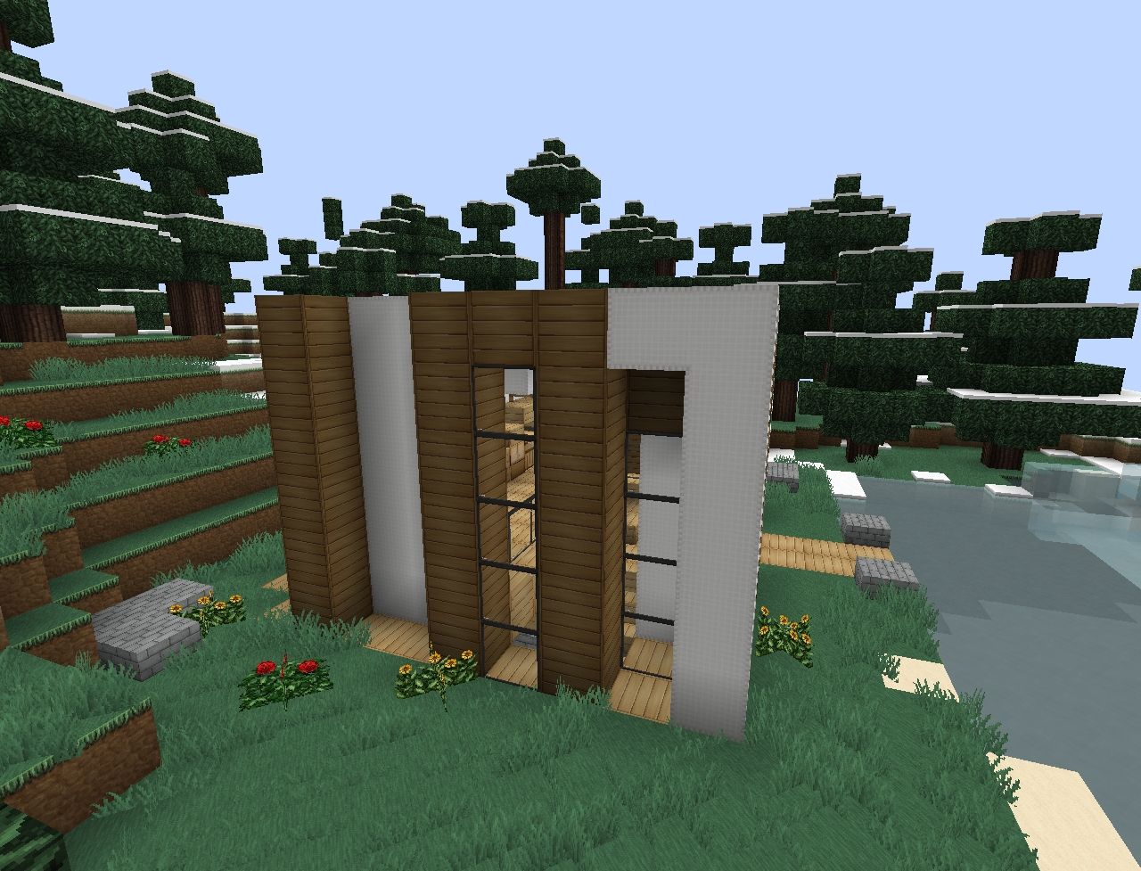 Modern House 12x12 Minecraft Map