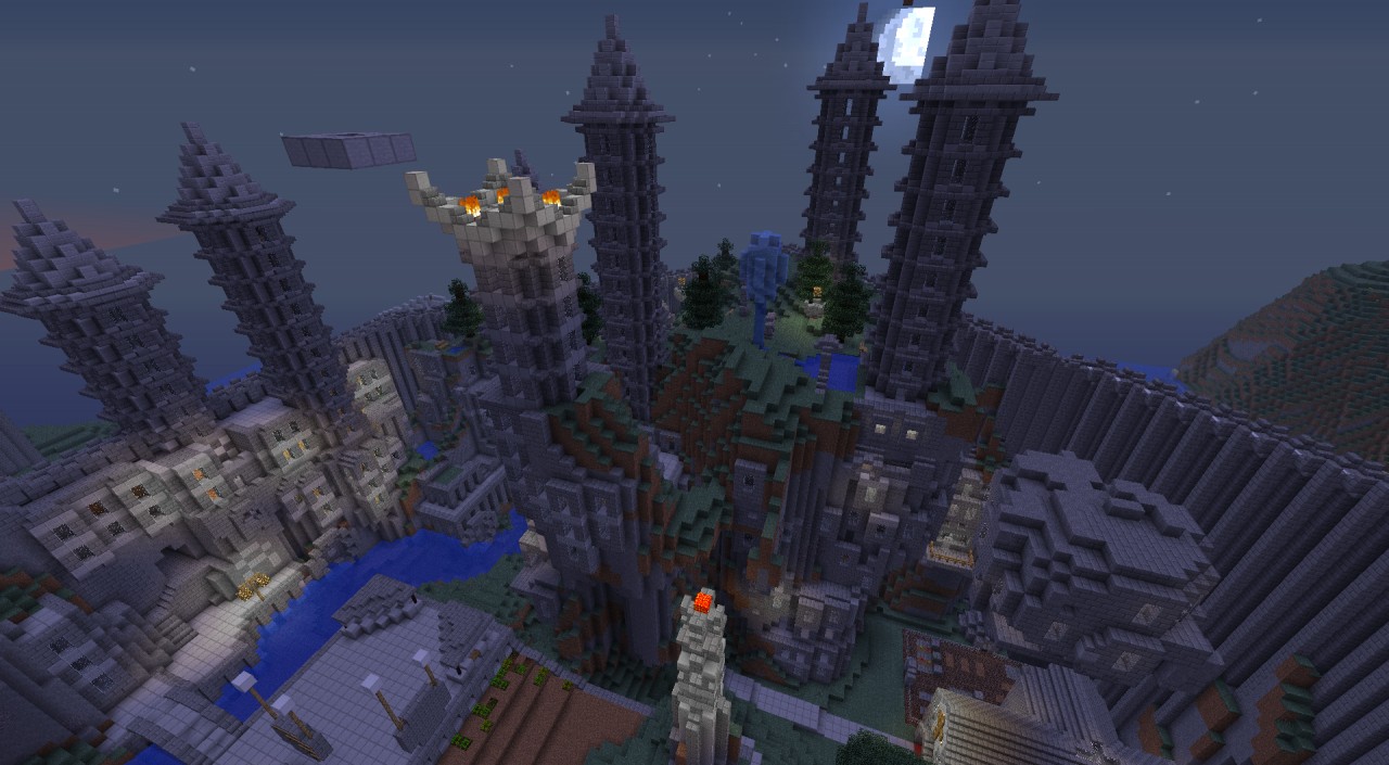 The great city of Exteria! [FANTASY] [magic] Minecraft Map
