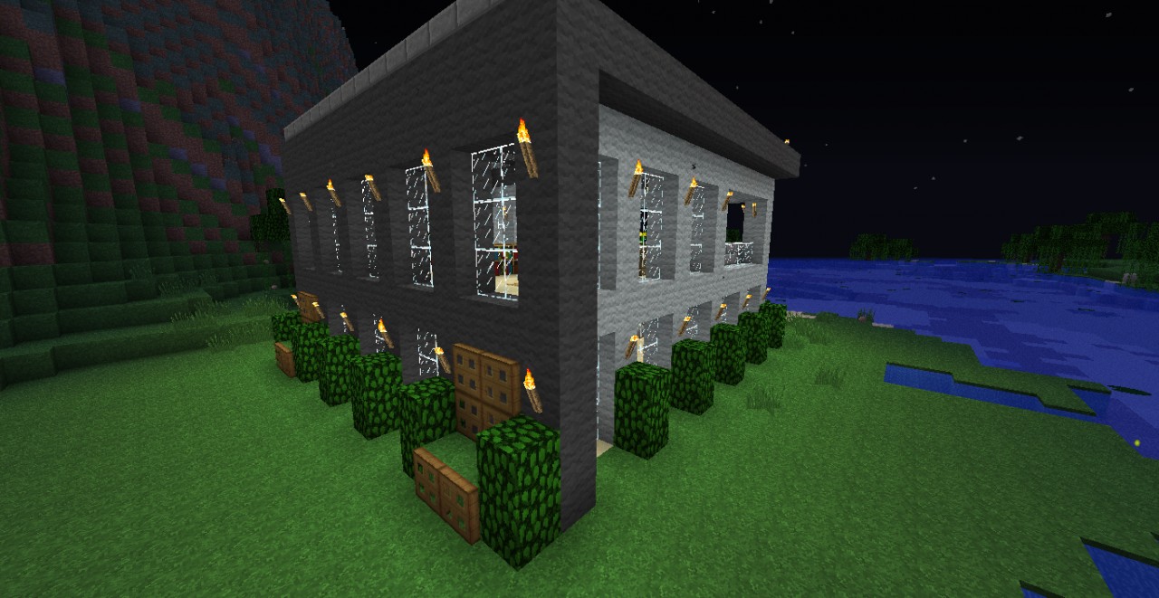 Modern House 18x18 + Timelapse HD Minecraft Map