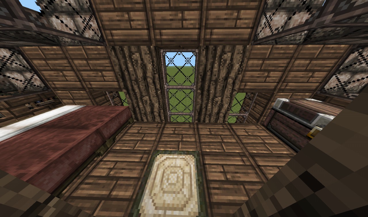 Modern Log House Minecraft Map