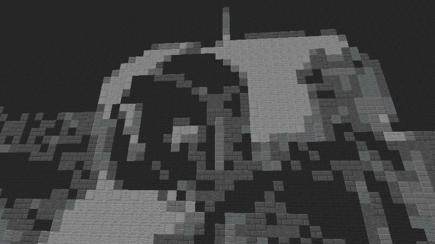Neil Armstrong (pixel art) Minecraft Map