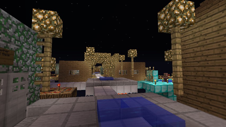 Amazing Large NPC Floating Village! Minecraft Map