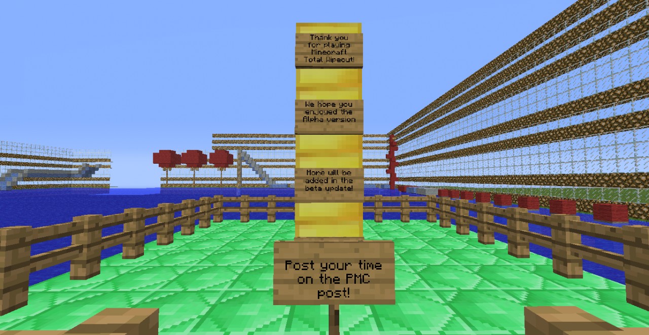 300+ downloads! Minecraft Total Wipeout! Minecraft Map