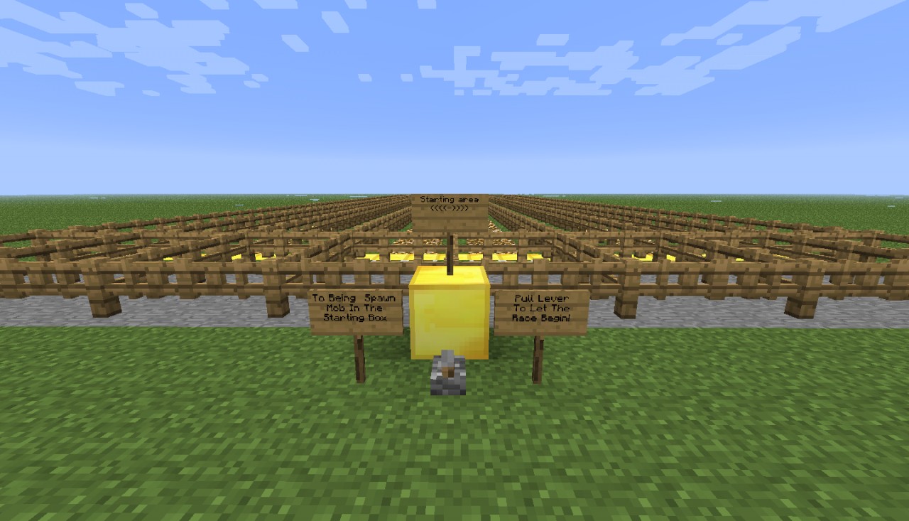 Mob/Running Race Minecraft Map