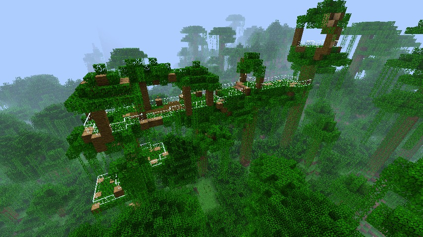 Tree Top Fortress Minecraft Map
