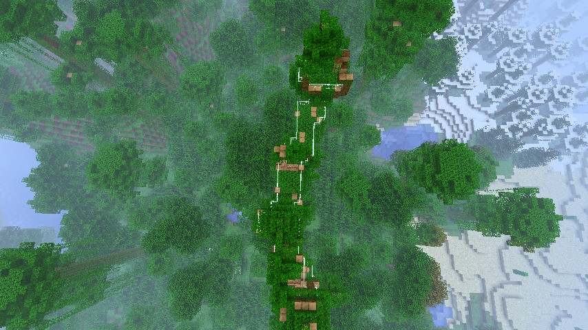 Tree Top Fortress Minecraft Map