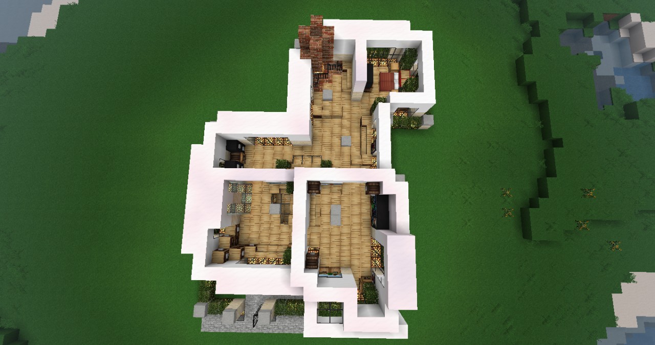 Modern house interior Minecraft Map
