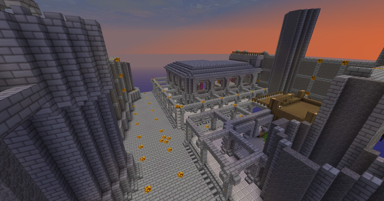 Minecraft tekkit castle under progress Minecraft Map