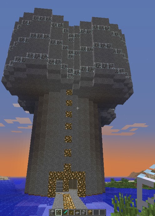 spiral tower witc circular rooms Minecraft Map