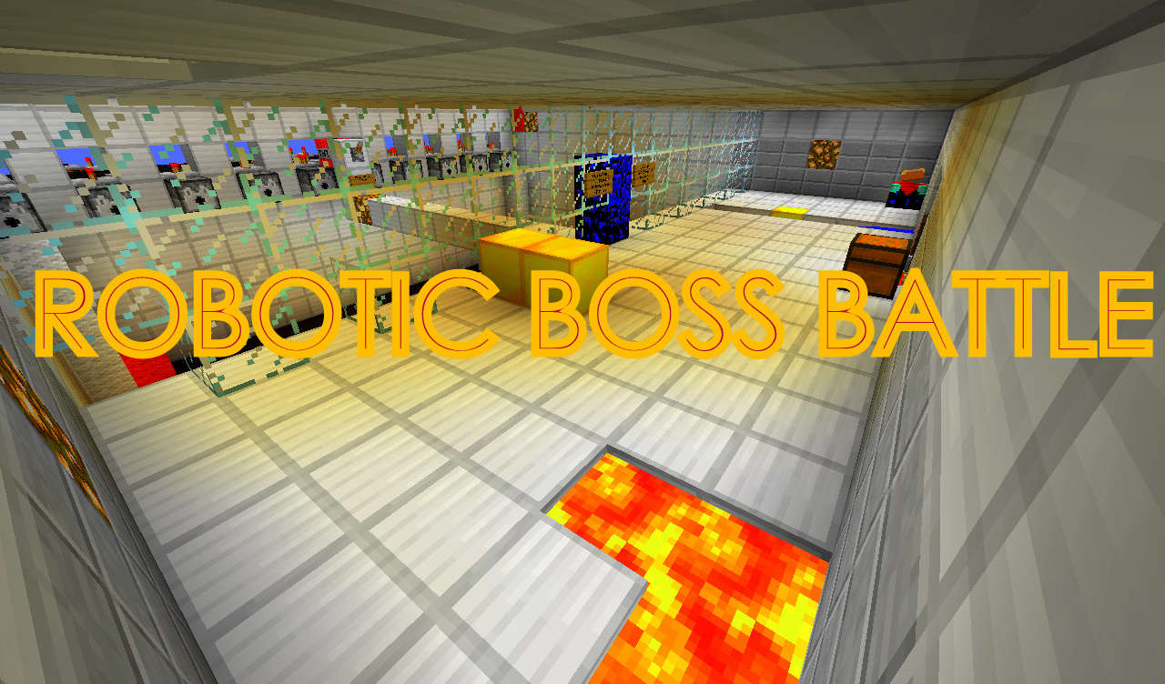 Robotic Boss Battle-Epic Battle Minecraft Map