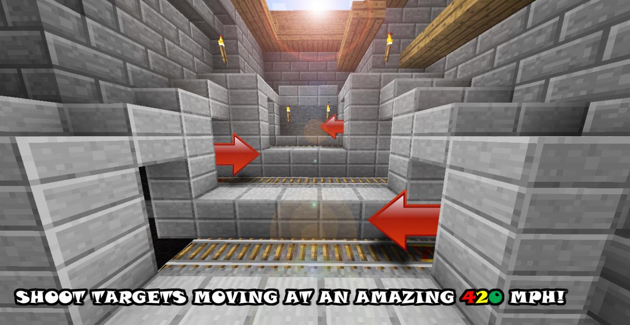 2 Player Moving-Target Practice Minecraft Map