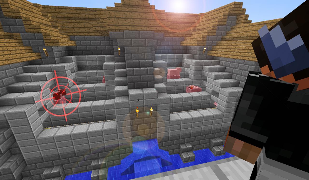 2 Player Moving-Target Practice Minecraft Map