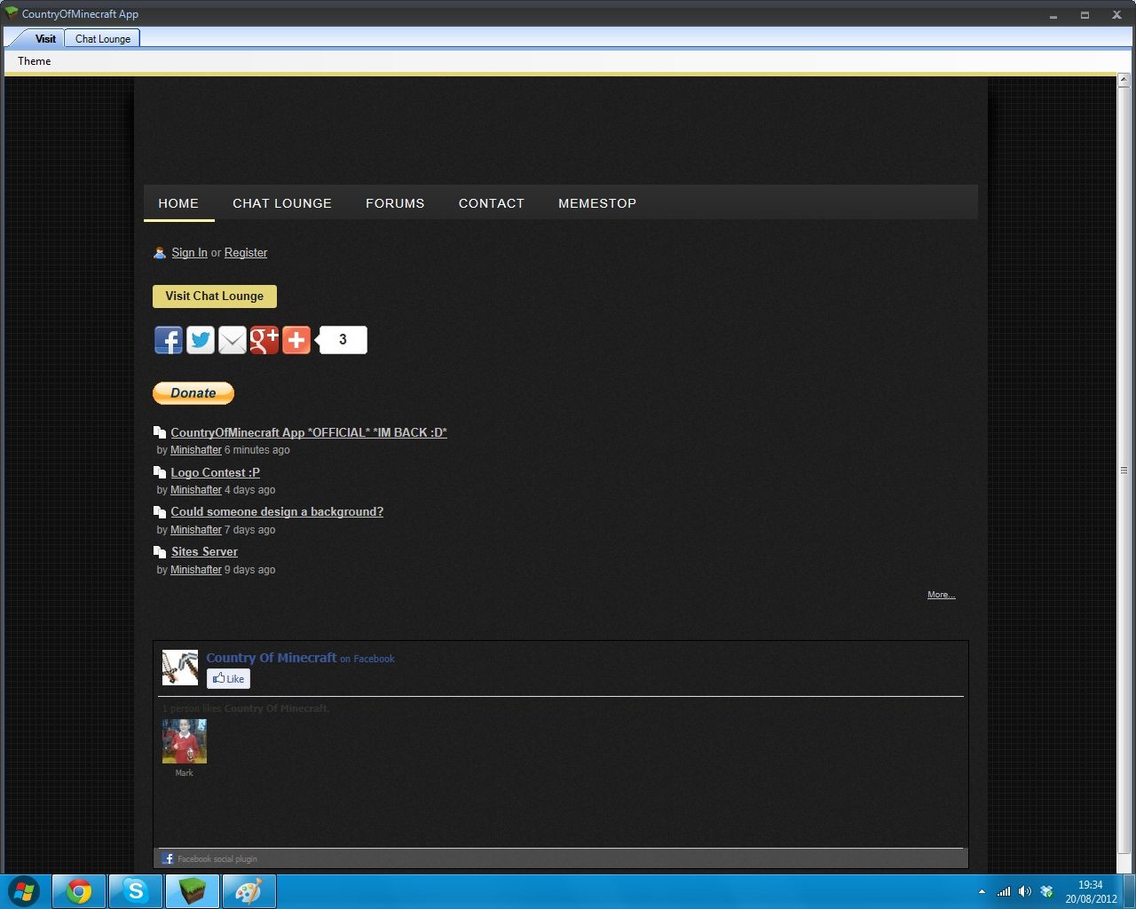 Country Of Minecraft App *OFFICIAL* *THEME CHANGER!!!* Minecraft Mod