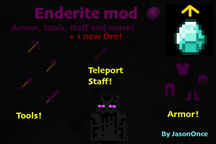 Enderite mod! armor, tools, staff and more! [1.3.2] Minecraft Mod