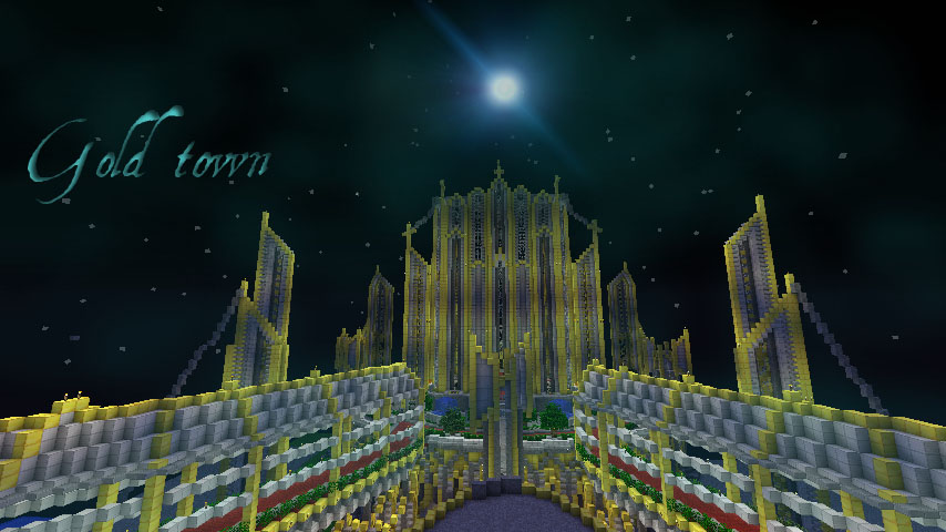 Golden Town Minecraft Map