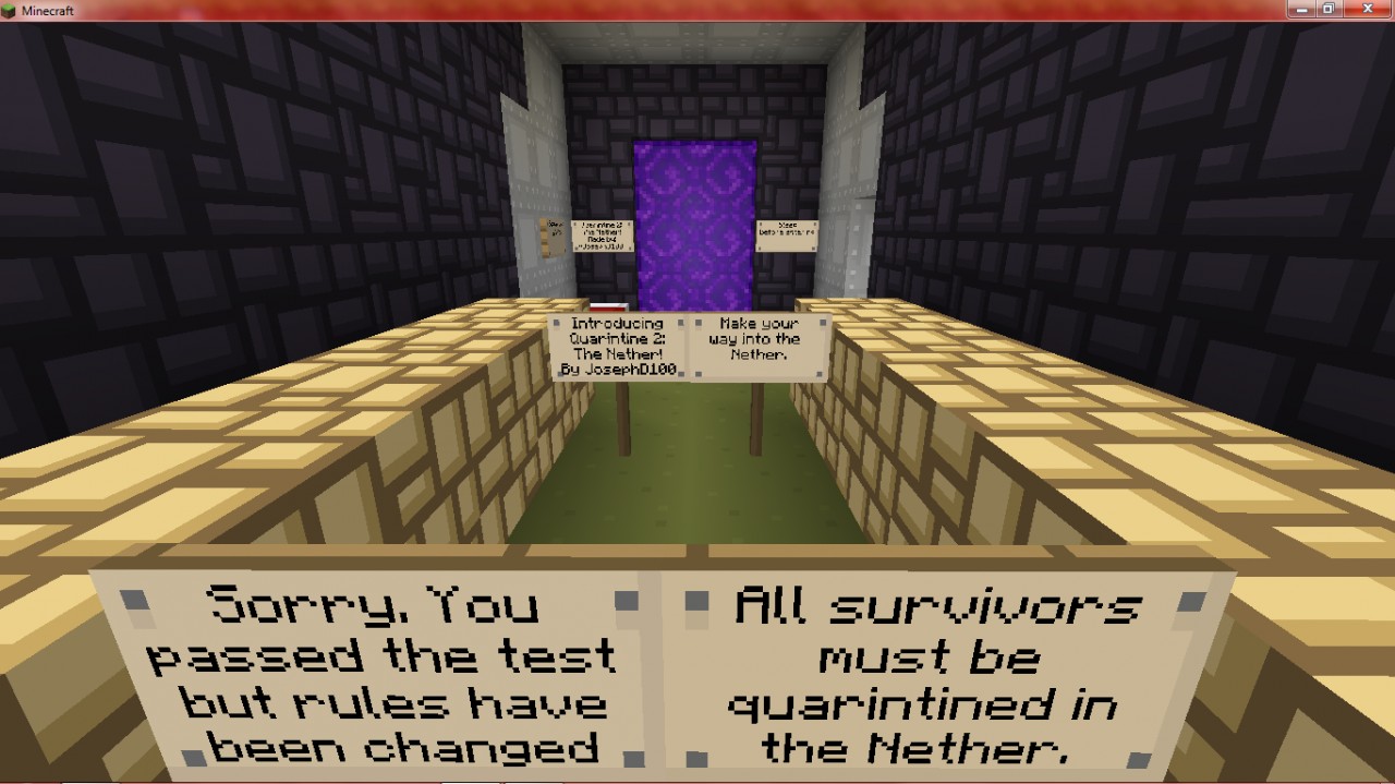Quarantine! 1 and 2 Minecraft Map