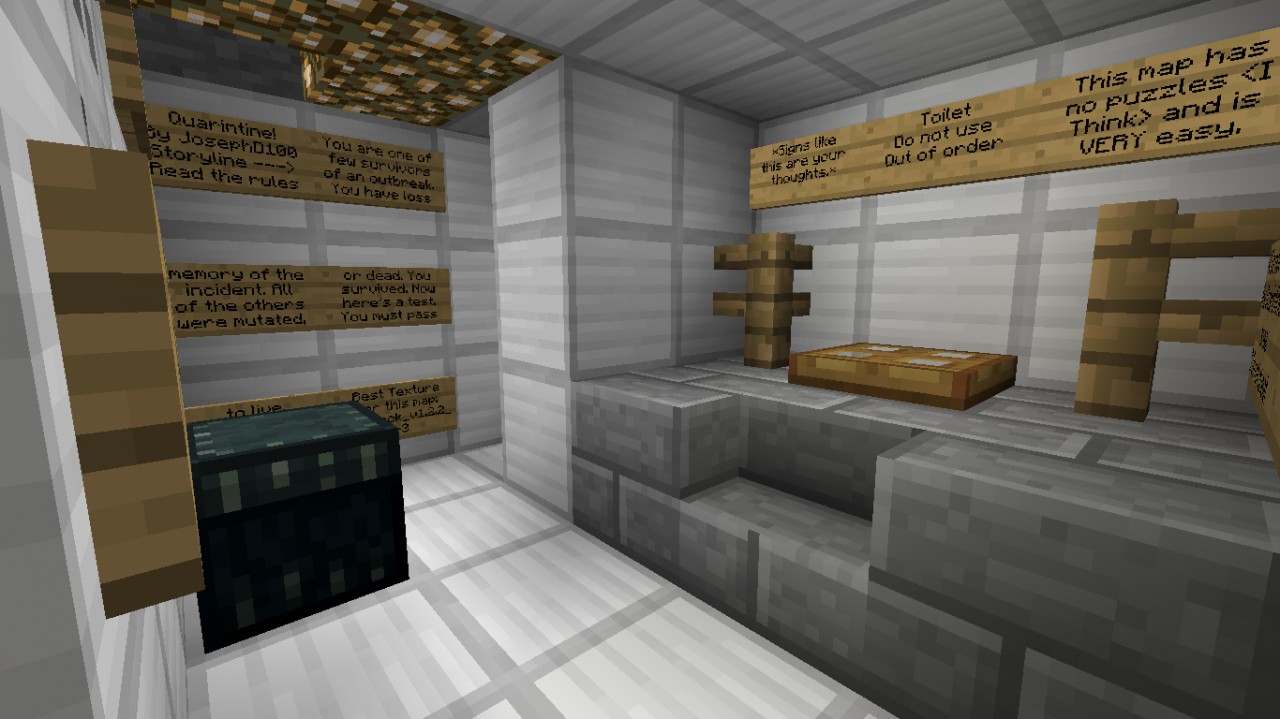Quarantine! 1 and 2 Minecraft Map