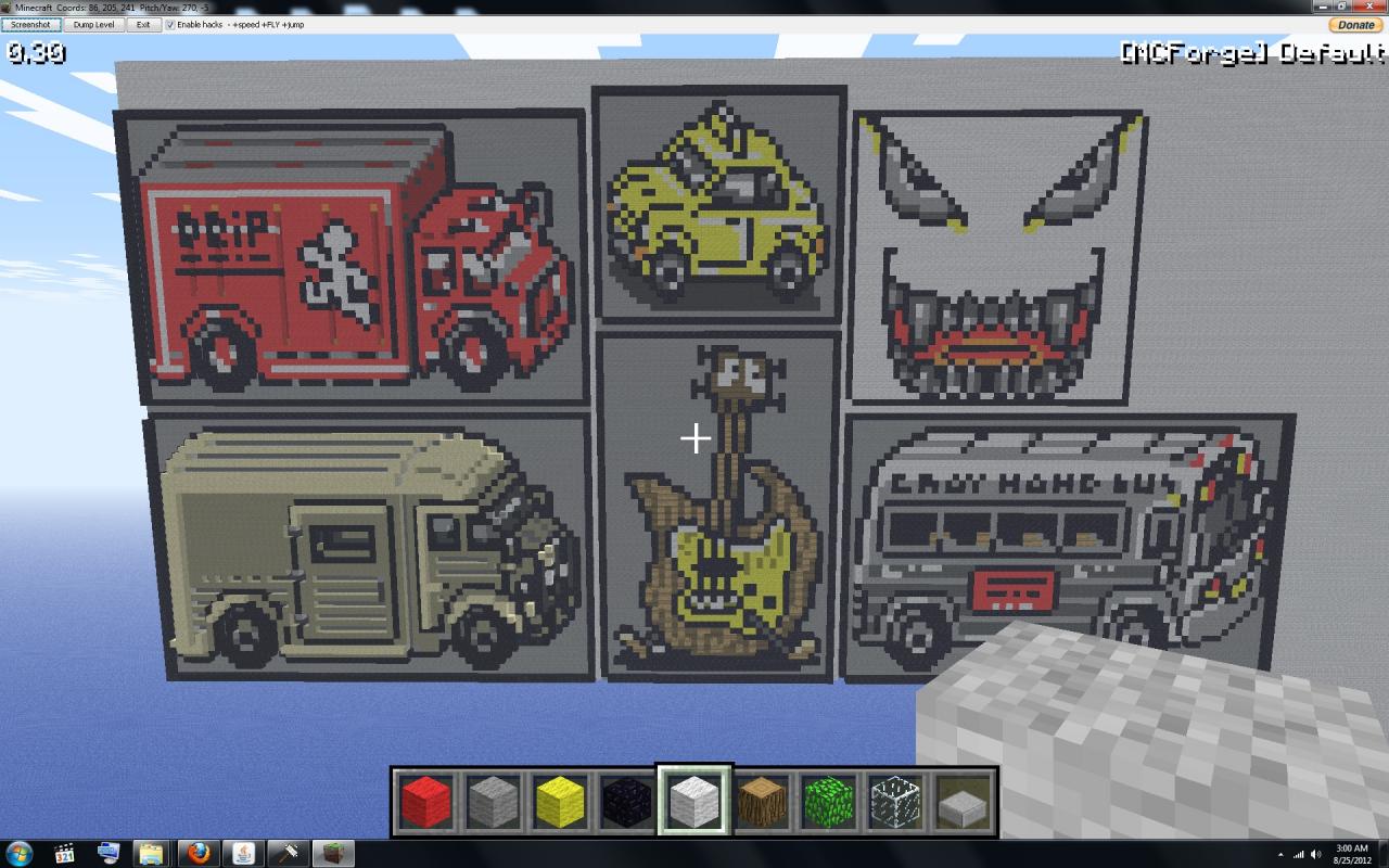 Pixel art : Earthbound Edition Minecraft Map