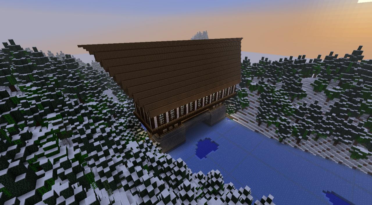 Nordic Style Long Hall Minecraft Map