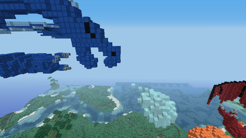 Fire & Ice dragon Minecraft Map