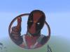 Pixel art Deadpool Minecraft Map