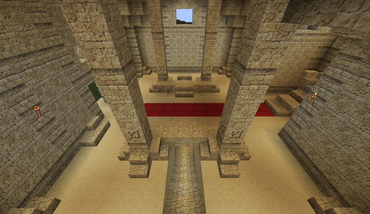 Sandstone Temple Minecraft Map
