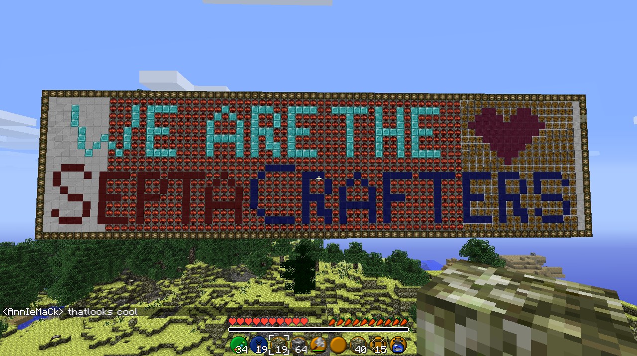 The Evolution of our Sign Minecraft Map