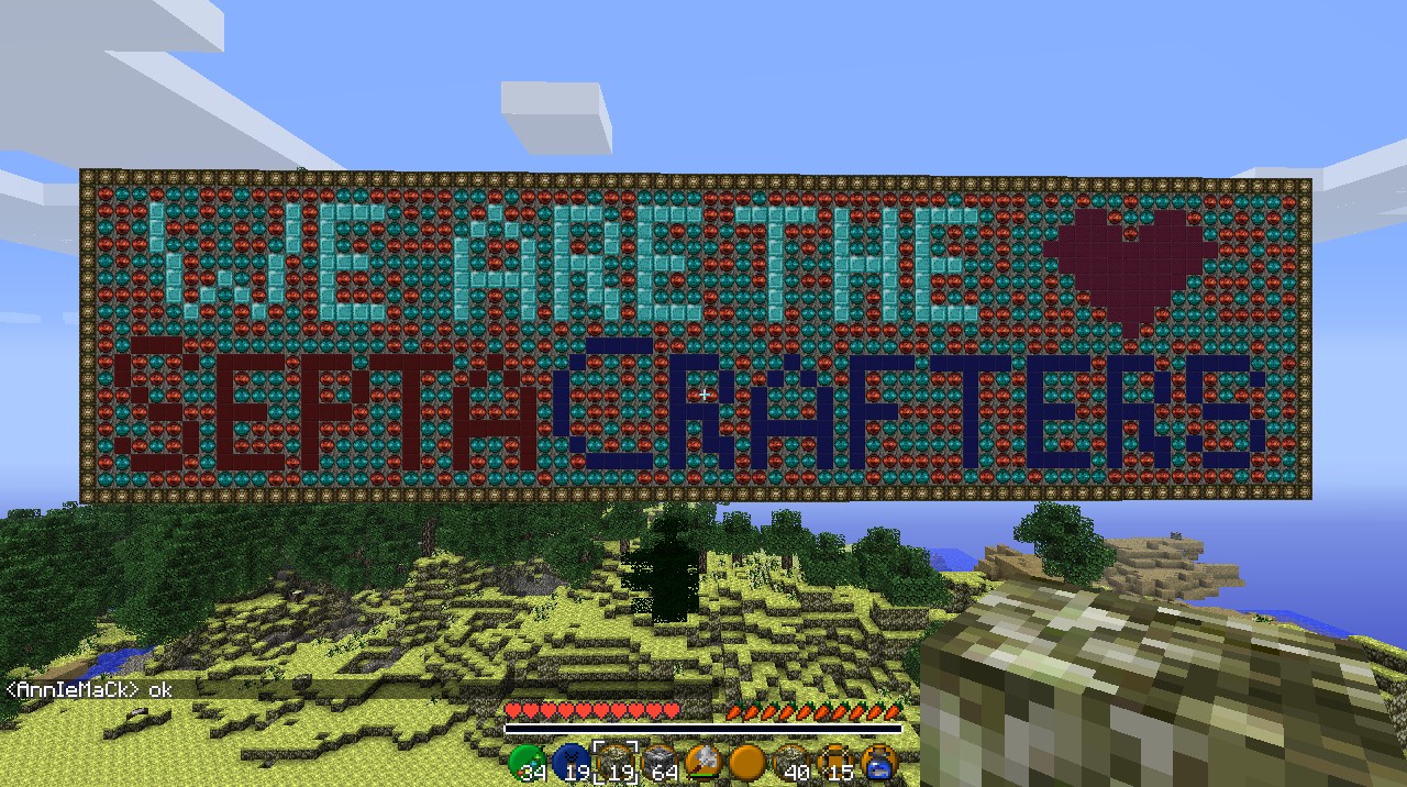 The Evolution of our Sign Minecraft Map