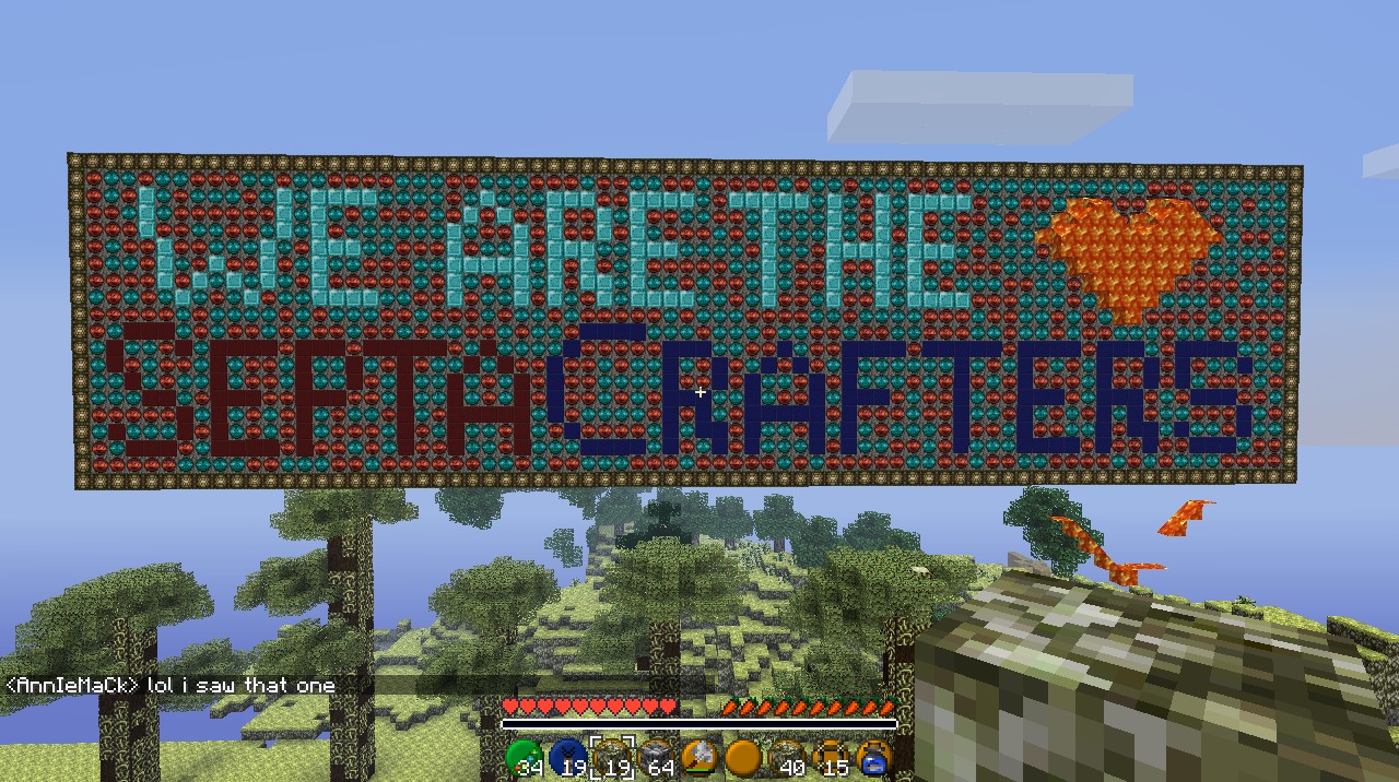 The Evolution of our Sign Minecraft Map