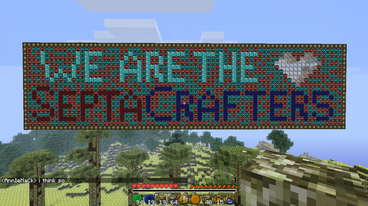 The Evolution of our Sign Minecraft Map