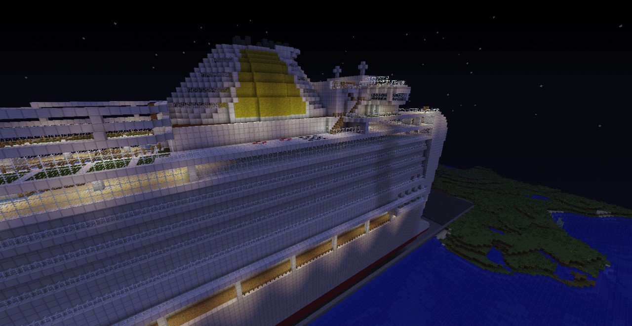 Minecraft cruise ship- P&O Azura Minecraft Map