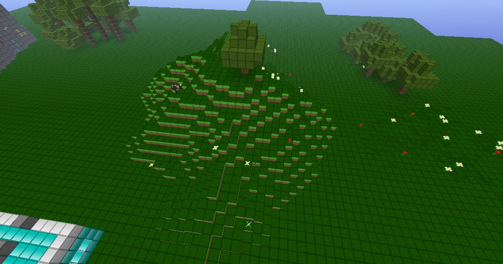 First Terrain Builds! Minecraft Map