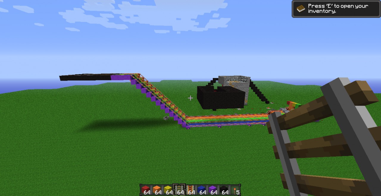 rainbow road mariocart Minecraft Map