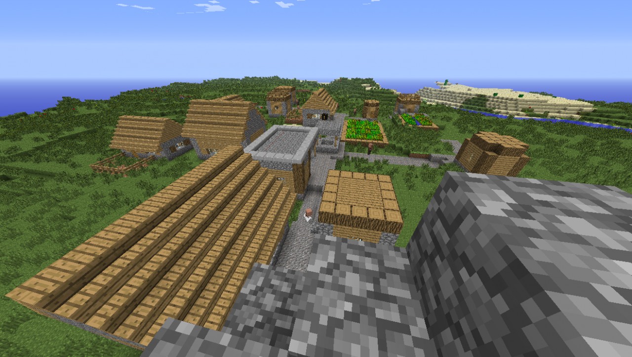 Village on Spawn Minecraft Map