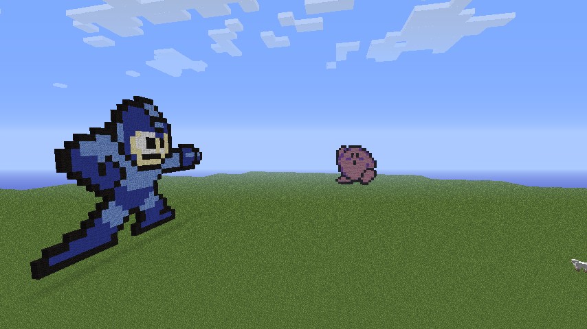 MY MINECRAFT PIXEL ART WORLD! COME LOOK :D Minecraft Map