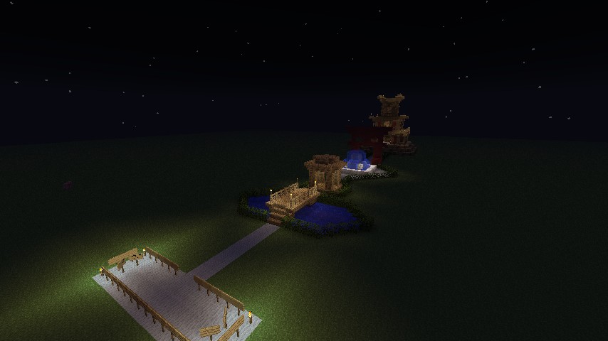 Chinese Project-Temple and Gardens Minecraft Map