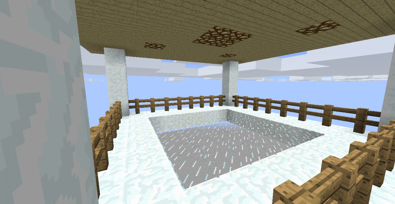 Ice in Sky PvP Arena Minecraft Map