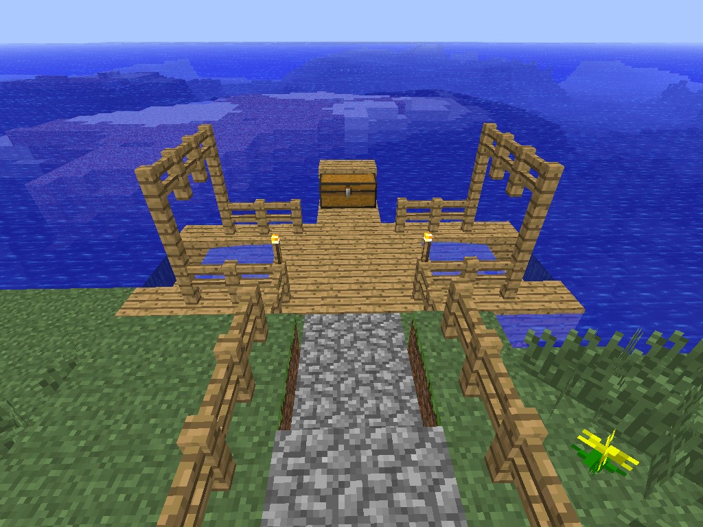 cottage on an island (with boat dock!) Minecraft Map