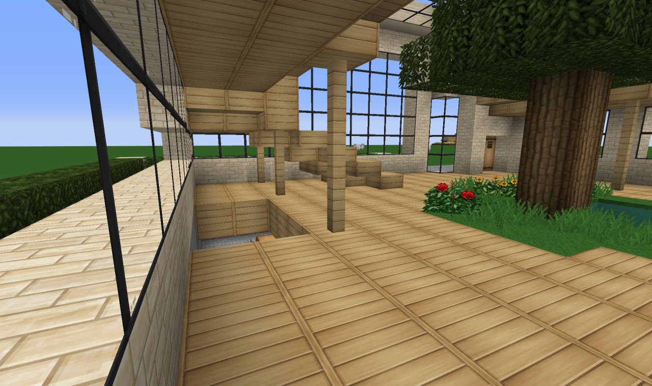 Modern House 20x20 Ground Minecraft Map