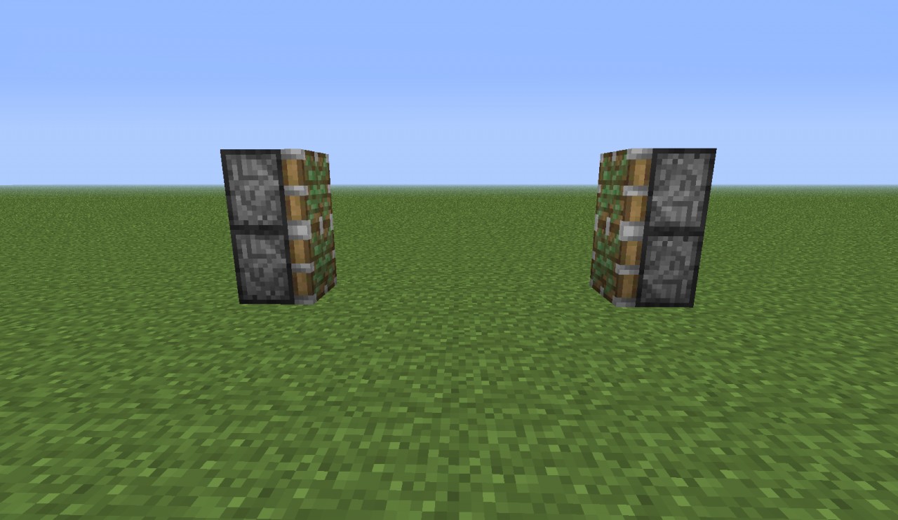 a redstone piston door Minecraft Map
