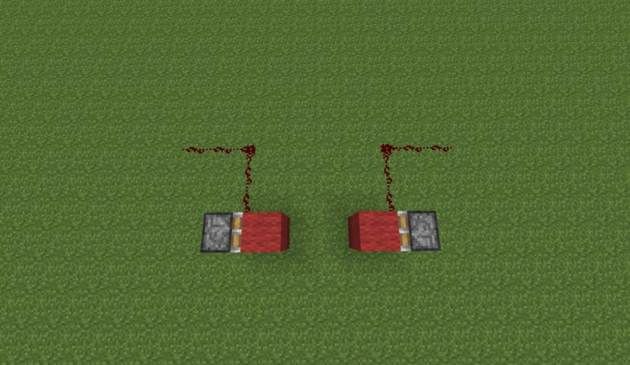 a redstone piston door Minecraft Map