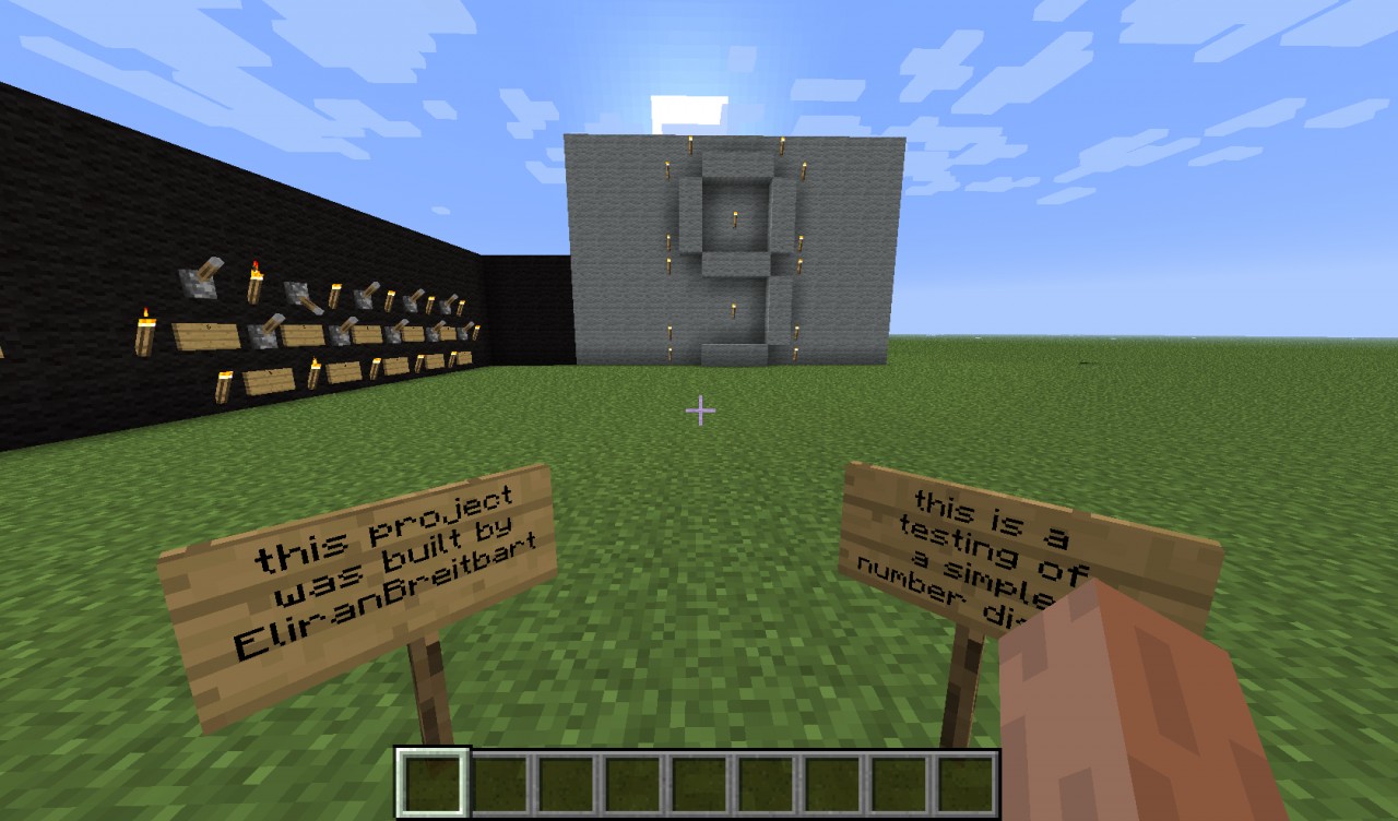Simple Piston number display v1.0 Minecraft Map